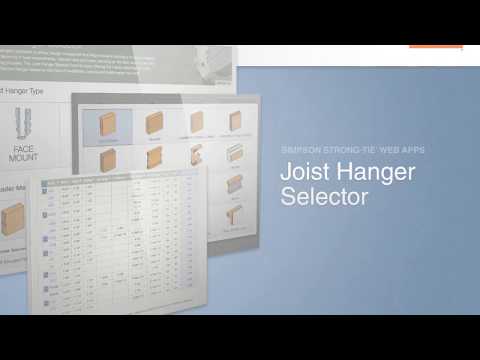 How to Use the Joist Hanger Selector Tutorial