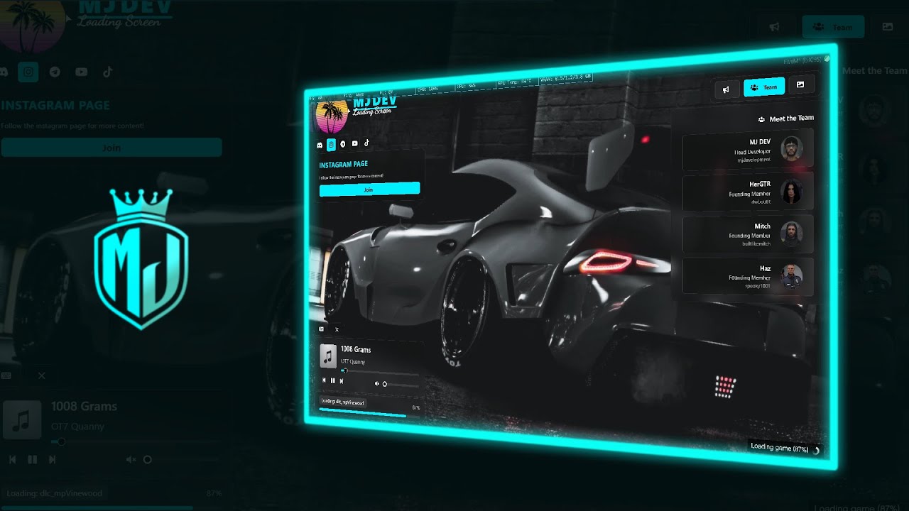 [FREE] 🚀 Modern Animated Loading Screen – Clean, Fast & Fully Customizable | MJ DEVELOPMENT