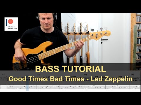 Good Times Bad Times - Led Zeppelin | Bass Tutorial (Sheet + TABs)