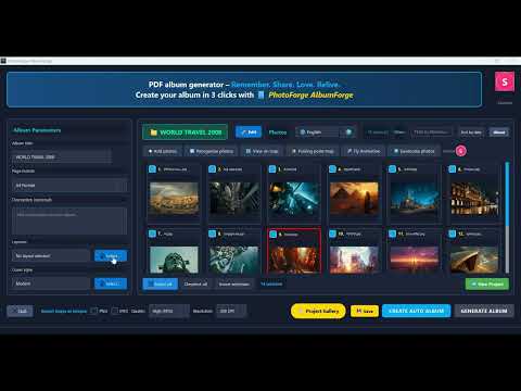 GENERATE PDF ALBUMS AUTOMATICALLY with ALBUMFORGE - 1500 Photos in 5 Minutes!