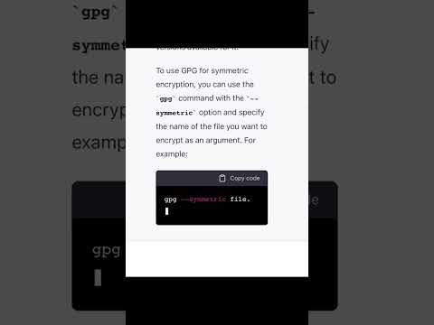 GPG Symmetric Encryption and Decryption in Linux