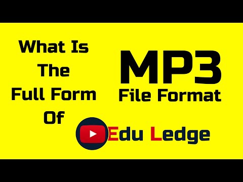 What Is Mp3 Stands for || Mp3 full form || Edu Ledge