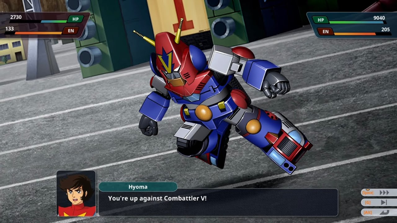 SRW Y (4K) : Combattler V All Attacks