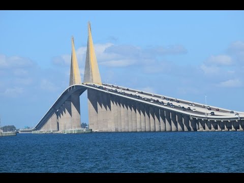 Ride in to the sky!!! Sunshine Skyway Bridge - Tampa Bay (Florida)
