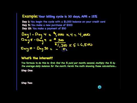 Lesson 2 - Average Daily Balance