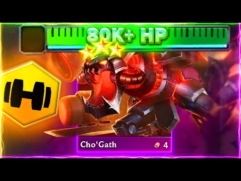 INFINITE HP Scaling Raid Boss Cho'Gath!!! | Teamfight Tactics Set 14
