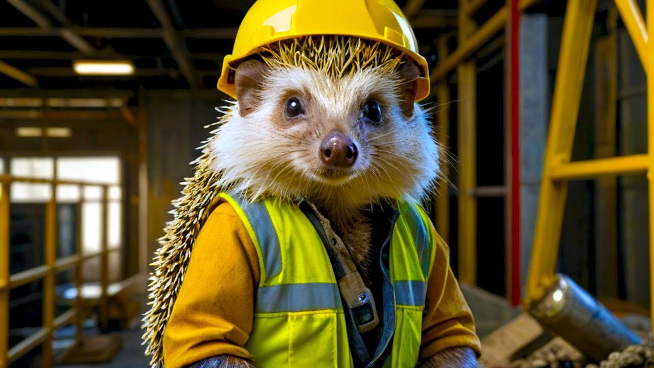 Blender with Stable Diffusion XL Tutorial - Hedgehog construction worker