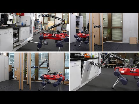 Versatile Multi-Contact Planning and Control for Legged Loco-Manipulation
