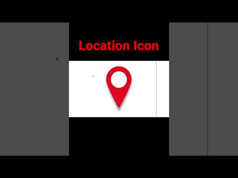 Location Icon Create in Corel #coreldraw #logodesign