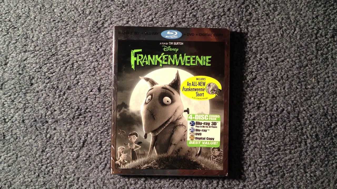 Unboxing Frankenweenie Blu-Ray 3D/Blu-Ray/DVD/Digital Copy