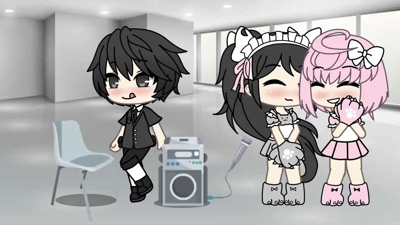 Why did you switch the chair and the mic ? ~  gacha life