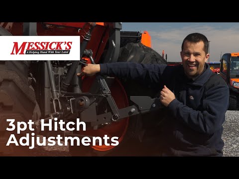 What adjustments can you make to your three point hitch?