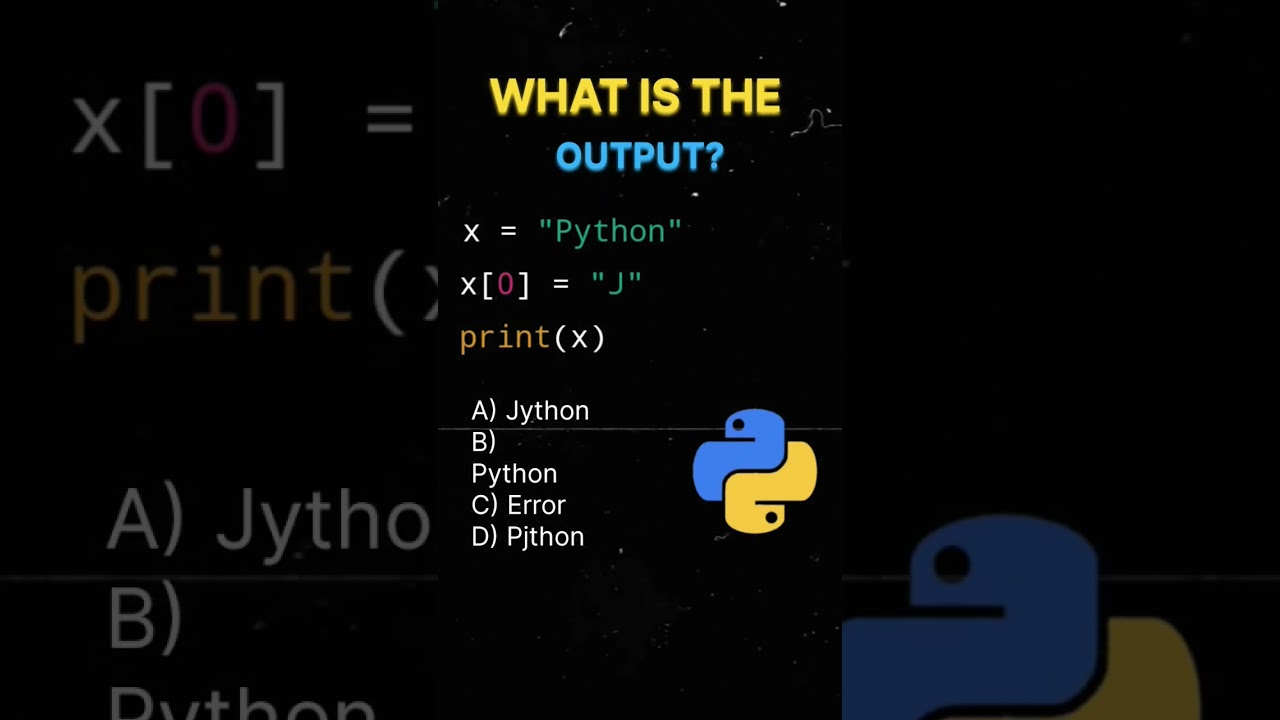 Can we change a single character in a string like this? 💥🤠 #coding