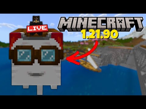 [🔴LIVE] The NEW Minecraft UPDATE in Our Survival World! (1.21.90)