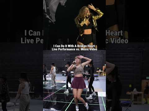 Taylor Swift I Can Do It With A Broken Heart Music Video Vs. Live Performance #taylorswift