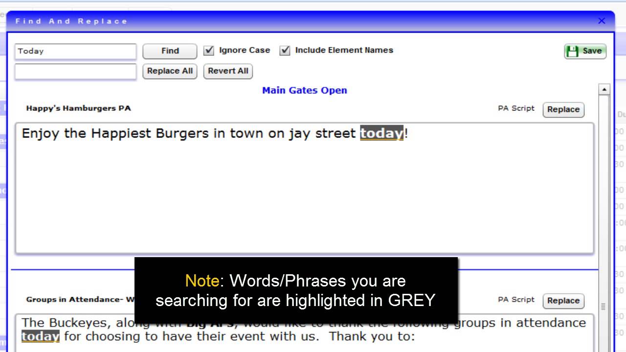 ScriptPRO Advanced Tutorial: Find & Replace