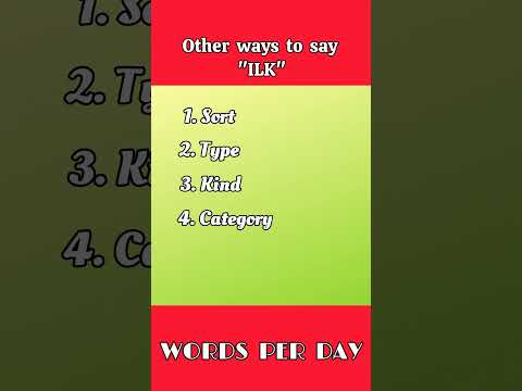 Another word for "ILK" #englishlearners #englishlearning #youtubeshorts