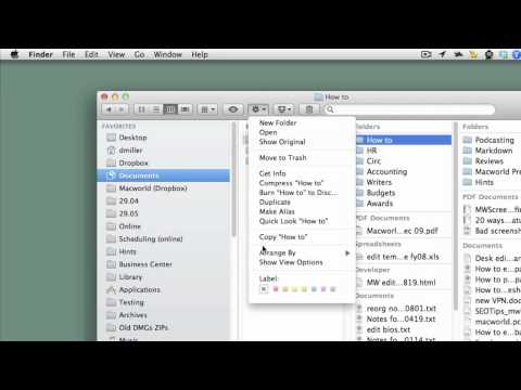 Tip: Use Arrange By to organize files in Finder
