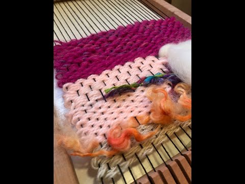 Setting up a tapestry loom
