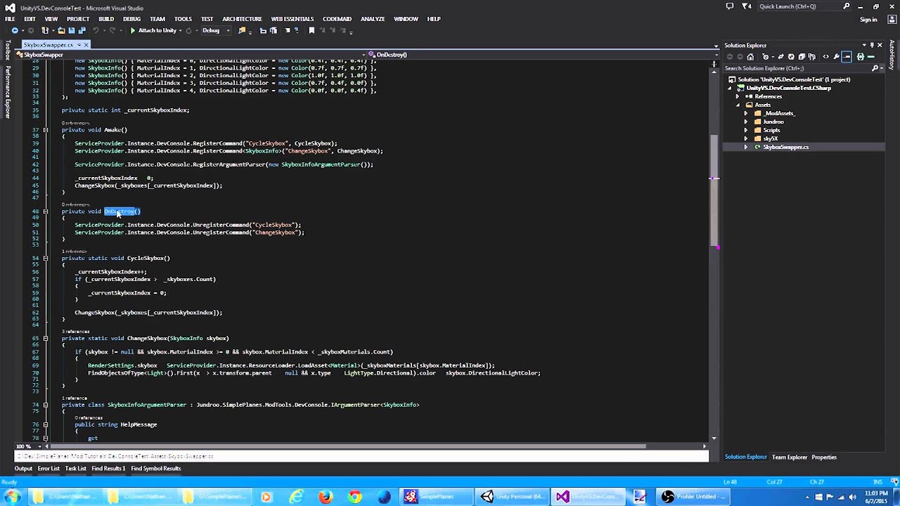 SimplePlanes Modding - Dev Console
