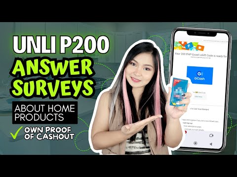 Answer SURVEYS, EARN Unlimited P200 GCash!