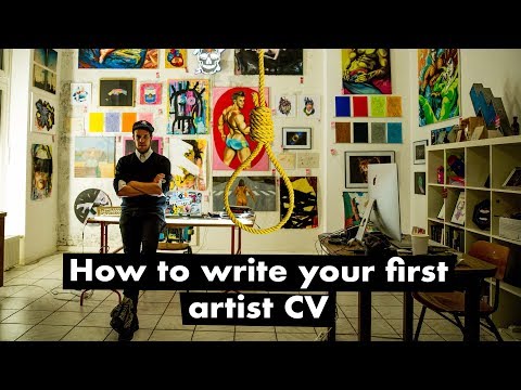 How to write your first artist CV