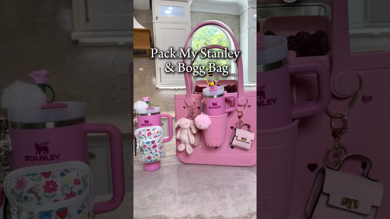 Mommy-daughter Stanleys for the perfect day 💕 #StanleyCup #purseessentials #packmystanley #boggbag