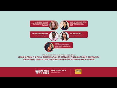 Lessons from the Field: Research findings from a Community-based NCD Prevention Intervention, Punjab