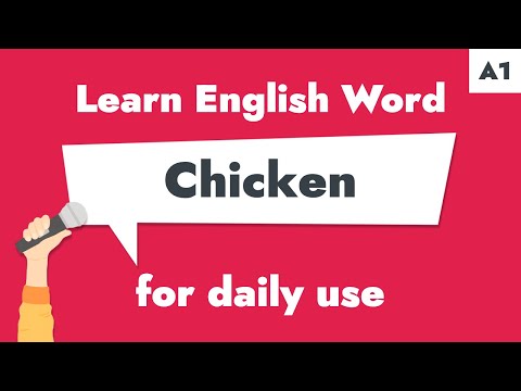 #081 – "Chicken" | Learn A1 English Noun – Order your favorite foods easily.