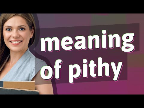 Pithy | meaning of Pithy