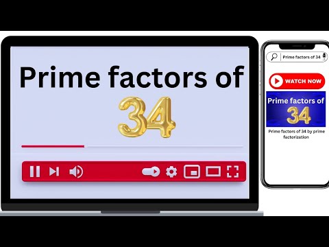 prime factors of 34 by prime factorization method | factors of 34 | lcm 34 | lcm of 34 | factor 34