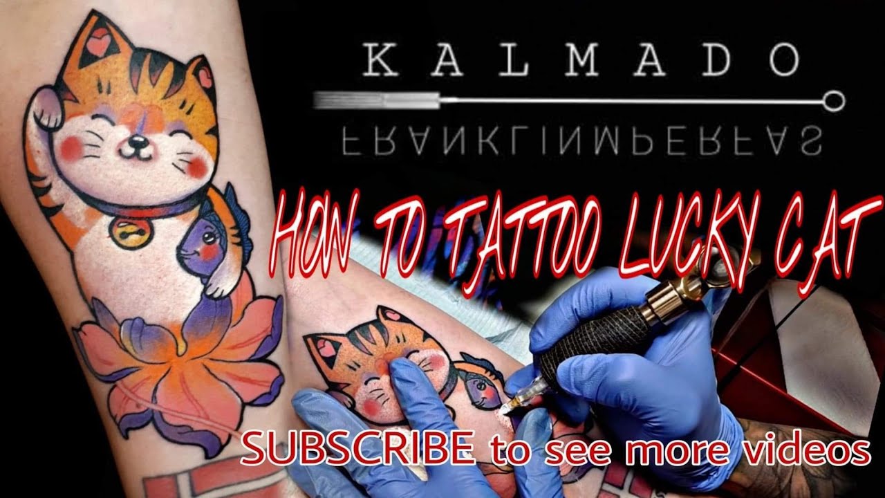 How to Tattoo LUCKY CAT 