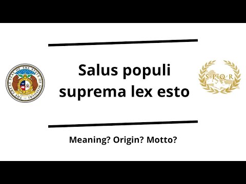 Salus populi suprema lex esto (legal doctrine)