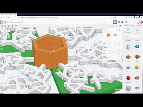 Free STL file Tinkercad Snowflake Tutorial・3D printer model to download ...