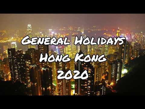 General Holidays in Hong Kong for 2020