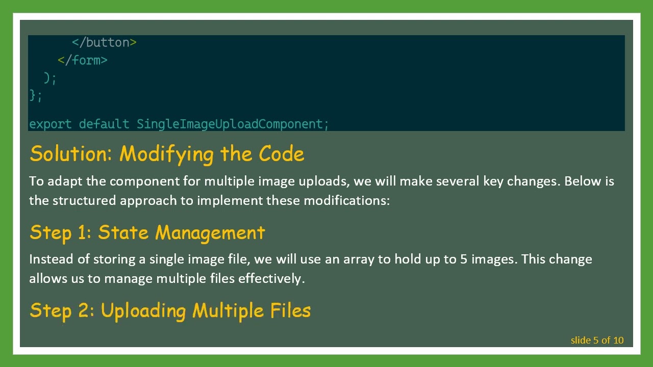 How to Upload and Manage Multiple Images in React