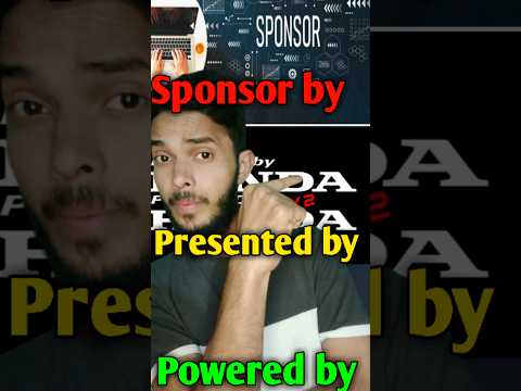 What is Sponsor by Presented by Powered by #youtubeshort #viralshort #shorts