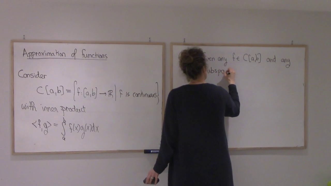 14.7 Least squares. Approximation of a function using functions from a fixed subspace of C[a,b]