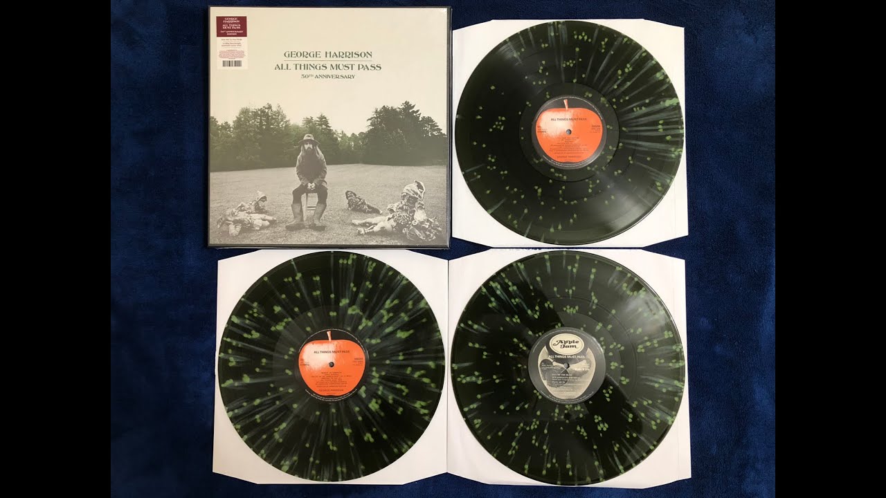 George Harrison All Things Must Pass 50th Anniversary E-Commerce Splatter Vinyl Exclusive Unboxing
