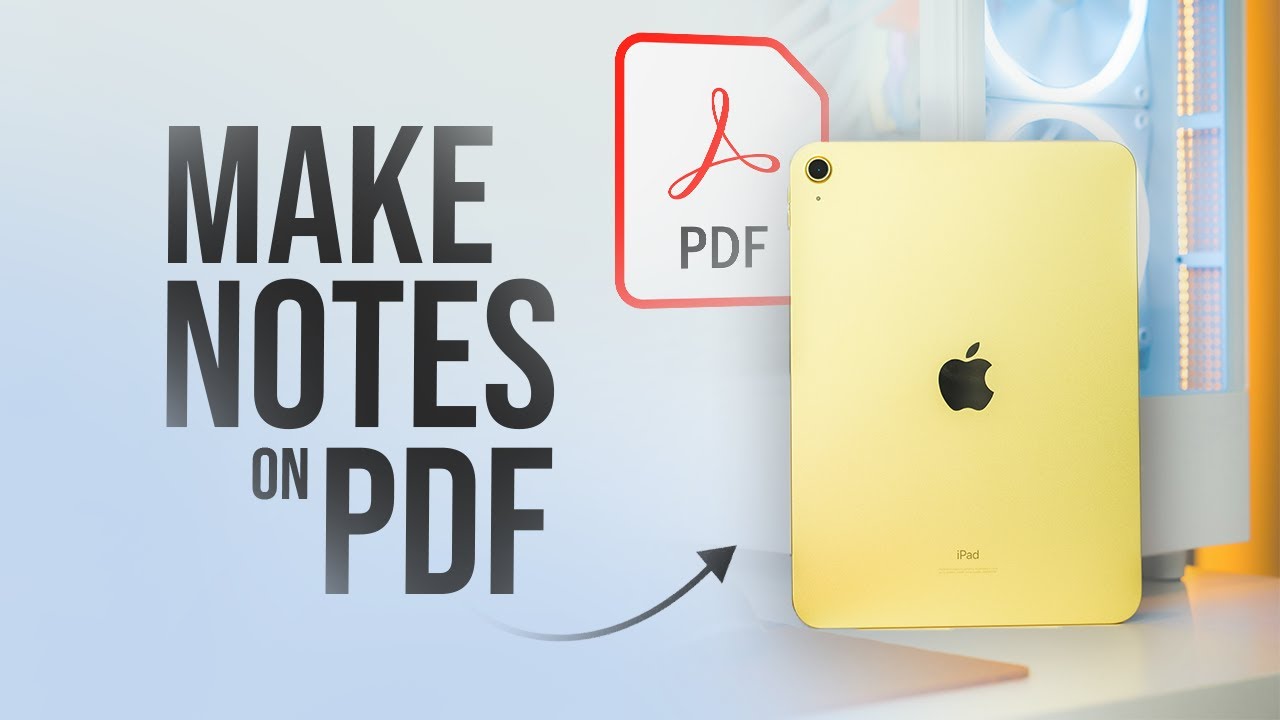 How to Make Notes on PDF in iPad (tutorial)