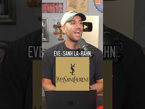 How Do You Pronounce These Luxury Brands?! #shorts #brands #name #words #luxury #ysl #lv #fashion