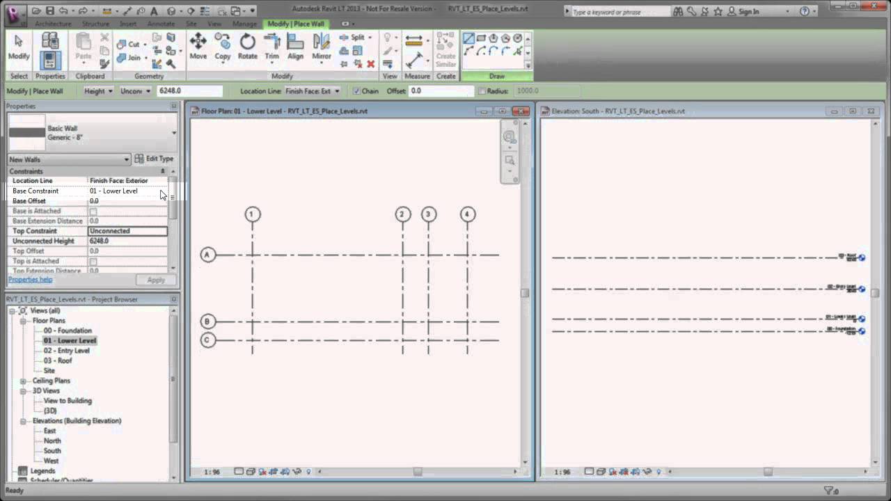 Revit LT: Levels