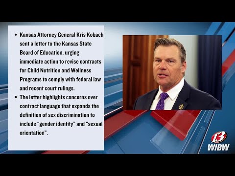 Kobach urges Kansas Board of Education to align school contracts with federal law
