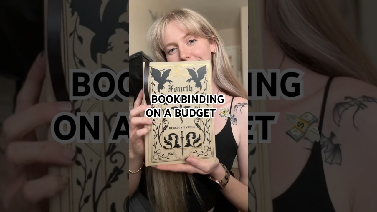 How to rebind books on a budget! 📖🪡💸 #bookbinding #tutorial #bookish #bookbinder #rebindingbooks