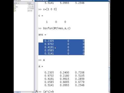 Matlab bsxfun - Efficient Matrix operations