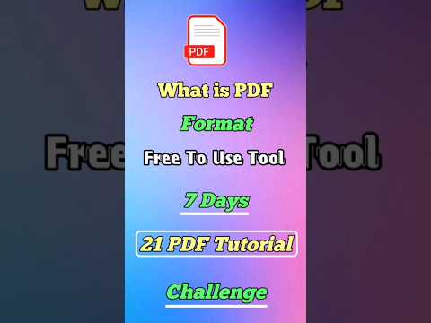 what is PDF-X PDF-A PDF-E pdf format 🤯🤯Day-6 Tutorial -1 #pdf #shorts #challenge
