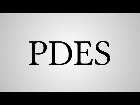 What Does "PDES" Stand For?