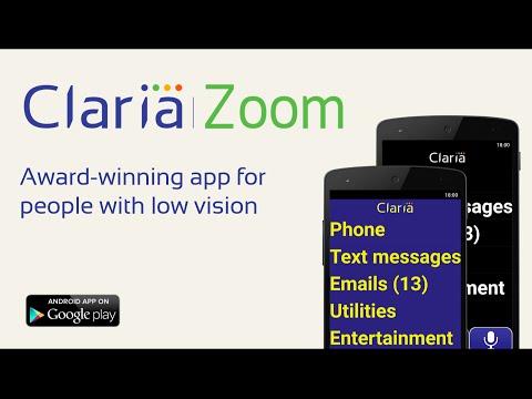 Claria Zoom app for Android
