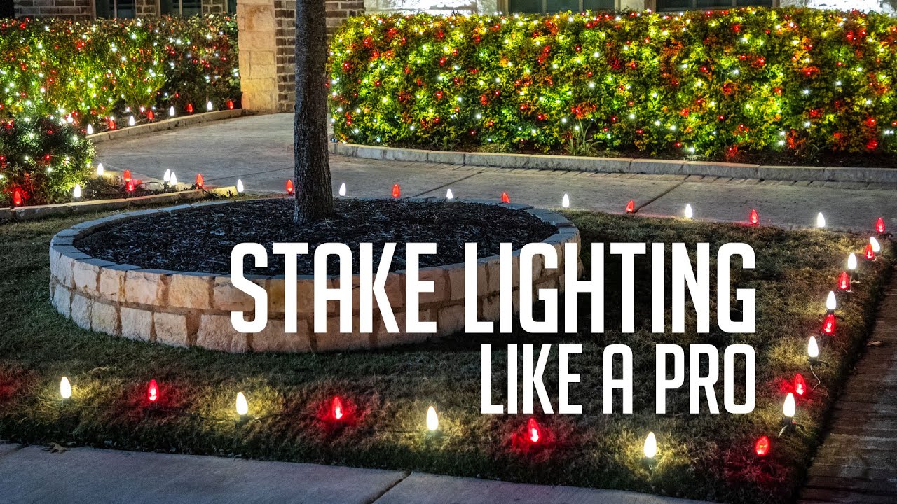 How To Install Christmas Lights with Yard Stakes Like a Pro