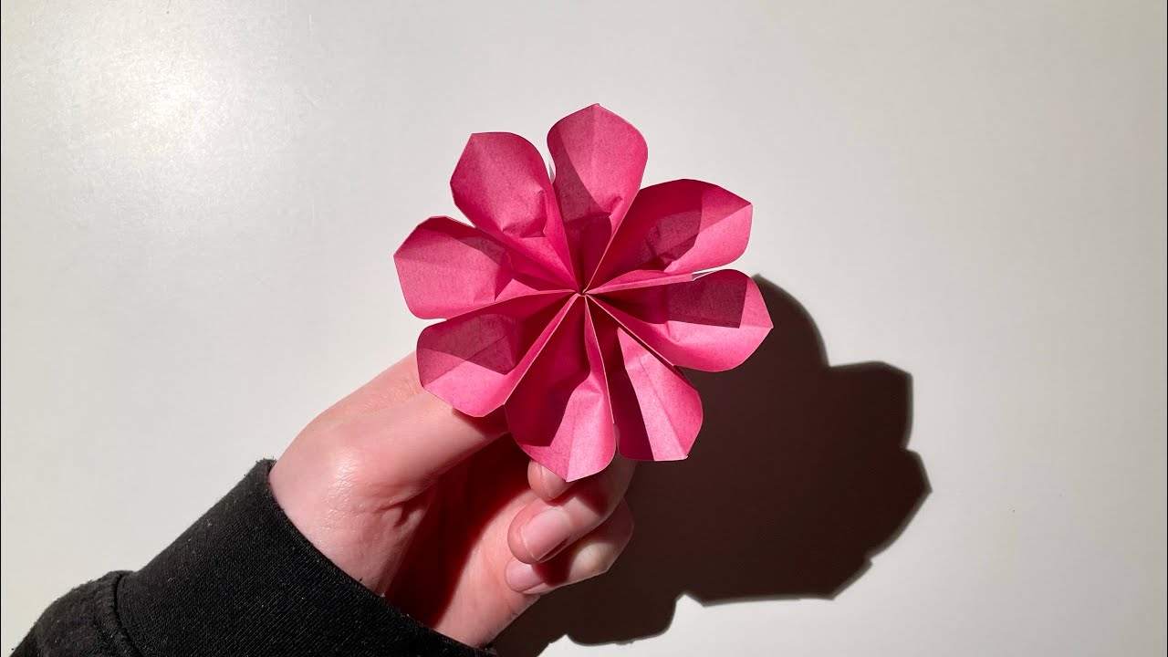 How To Make an 8 Petal Blossom Flower | Origami Tutorials